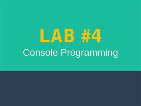 programming ii lab 3 oop ppt