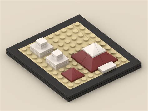 Lego Moc Pyramid Of Menkaure By Grandesoldato Rebrickable Build