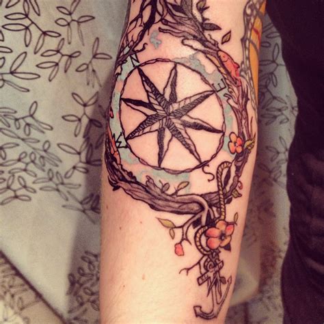 My Compass Tattoo By Joe Beatty Dark Heart Tattoo In Crystal Lake Il