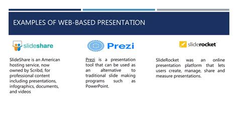 web based presentation pptx web design and html internet