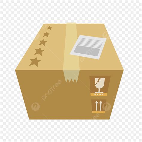 깨지기 쉬운 일러스트 기호 표현 상자 특급 소포 입체 골판지 상자 Png 일러스트 및 Psd 이미지 무료 다운로드
