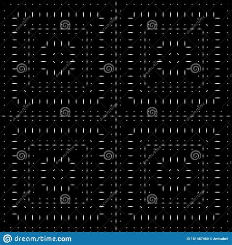 Design Seamless Monochrome Square Pattern Stock Vector Illustration Of Textured Texture