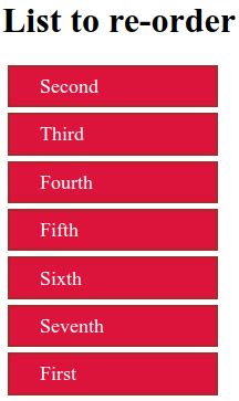 JQueryUI Sortable W Schools