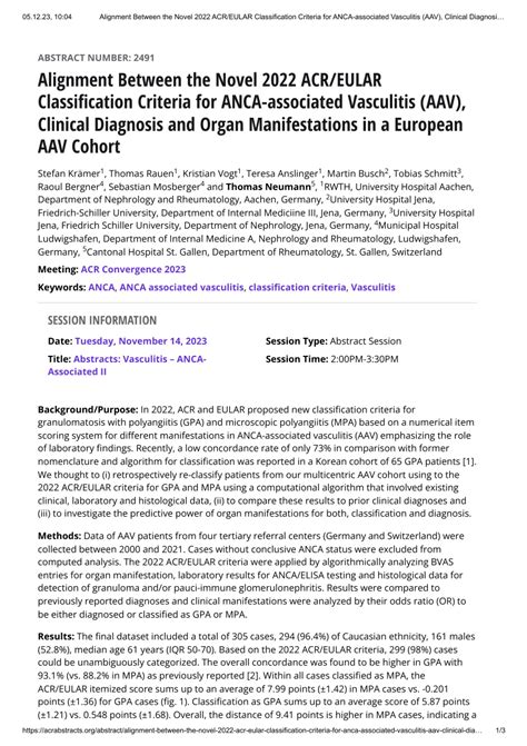 Pdf Alignment Between The Novel 2022 Acreular Classification