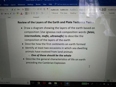 Solved W Design Layout References Mailings Review View Help