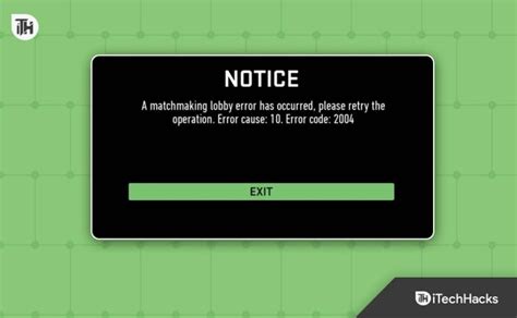 6 Ways To Fix Warzone Error Code 2004 Mobile Matchmaking Lobby