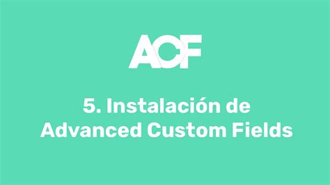 Curso De Advanced Custom Fields 5 Instalación