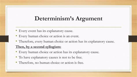 Freedom And Determinism Pptx