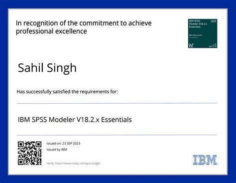 sahil singh on linkedin ibmspssmodeler certification dataanalytics