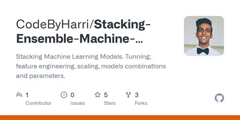 Github Codebyharristacking Ensemble Machine Learning Stacking
