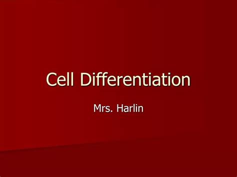 Ppt Cell Differentiation Powerpoint Presentation Free Download Id4877364