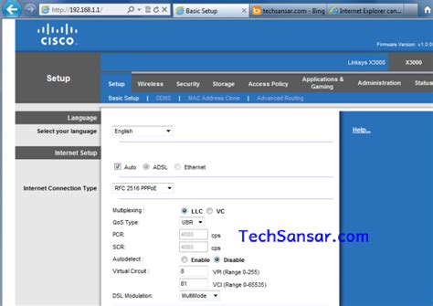 Manual NTC ADSL Configuration For Cisco Linksys Router X Series TechSansar
