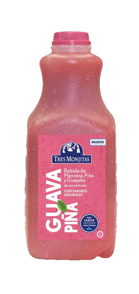 Tres Monjitas Guava Pina 59oz Plastic Bottle