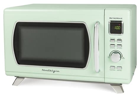 Nostalgia Mid Century Retro 09 Cu Ft 900 Watt Countertop Microwave