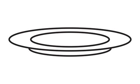 Plate Outline Vector Art Icons And Graphics For Free Download