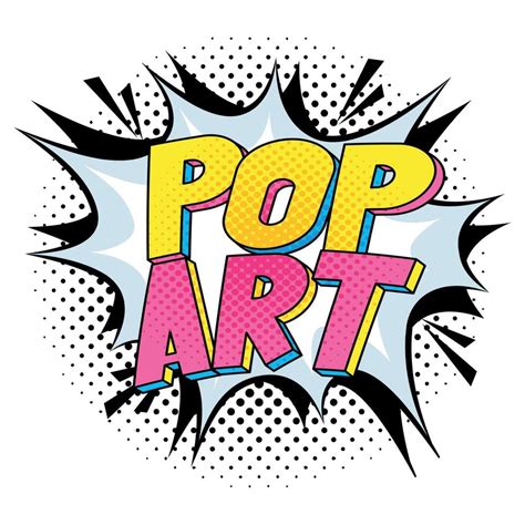 Pop Art Lettering Poster Vector Art At Vecteezy