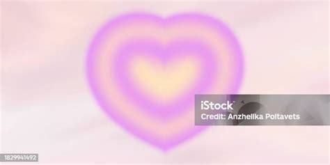 흐림 심장 배경 터널 그라디언트 Y2k 배경 발렌타인 데이를 위한 하트 모양의 미적 그라데이션 벡터 일러스트 레이 션 1970 1979 년에 대한 스톡 벡터 아트 및 기타