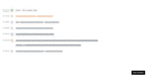 vue light timeline examples codesandbox