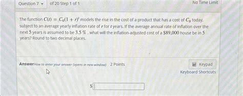 Solved The Function C T C0 1 R T ﻿models The Rise In The