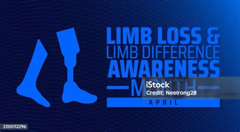Limb Loss And Limb Difference Awareness Month Blue Color Technology
