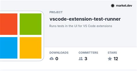 vscode extension test runner ecosystem directory market dev