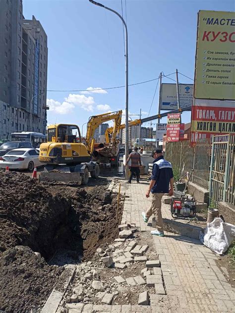 Эрдэнэтолгой орчимд ус зайлуулах 220 метр шугам хоолой угсарч байна