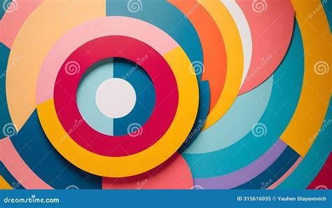Craft A Visually Striking Abstract Background Featuring Circle Stock Illustration Illustration