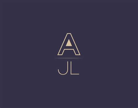 Ajl Letter Logo Design Modern Minimalist Vector Images 19585698 Vector