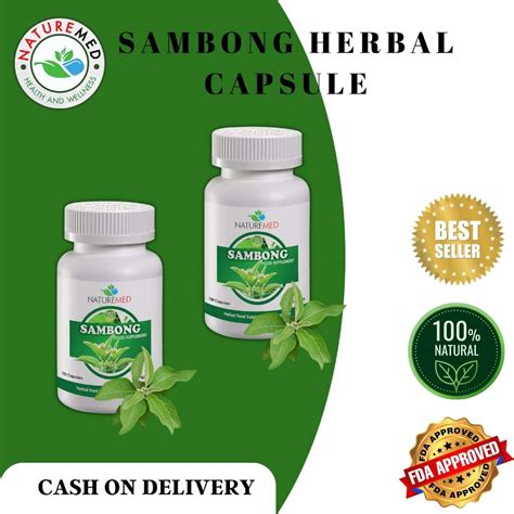 Sambong Capsule Naturemed 1 Bottles 500mg Per Capsule 100 Capsule