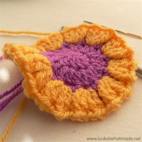 Block 8 Cocoa Puff Photo Tutorial Cocoa Puffs Crochet Square