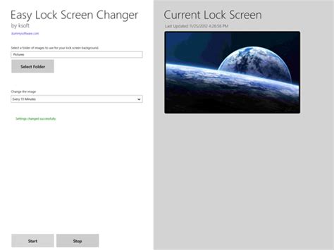 Ksoft Easy Lock Screen Changer Windows App