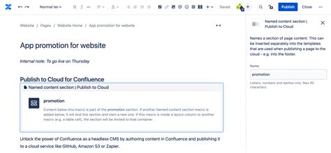 Use Variables In An Html Template Publish To Cloud For Confluence Docs