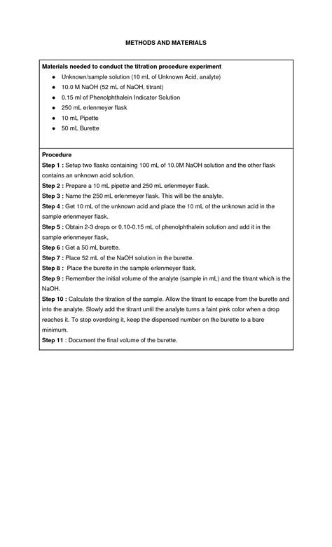 solution chemistry acid base titration problem solving and experiment