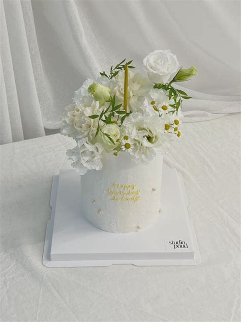홍대 생화케이크 원하는 대로 제작할 수 있는 케익 스튜디오파우드 네이버 블로그