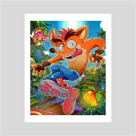 Crash Bandicoot Fan Art Crash And Neo Cortex Twinsanity An Art Print By Taisho Inprnt