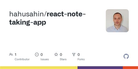 Github Hahusahin React Note Taking App