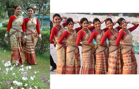Traditional Dress Of Assam Tribal Costumes And Jewellery