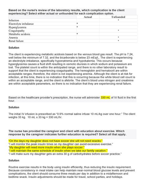 Module NSG Nclex PEDS Case Study Based On The Nurse S Review Of The Laboratory Results
