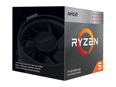 AMD Ryzen 5 2nd Gen With Radeon Graphics RYZEN 5 3400G Picasso Zen 4 Core 3 7 GHz 4 2 GHz