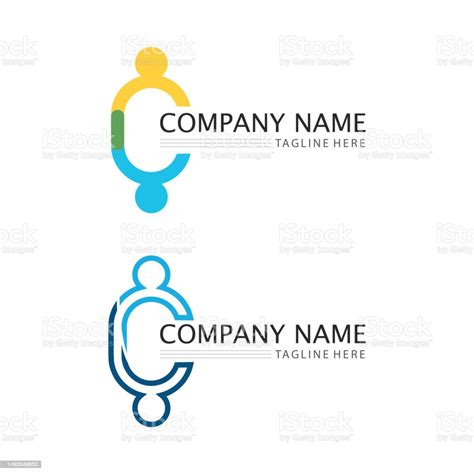 추상적인 사람들 로고 Designfun 사람들 건강한 사람들 스포츠 지역 사회 사람들 상징 벡터 그림 개념에 대한 스톡 벡터 아트 및 기타 이미지 Istock