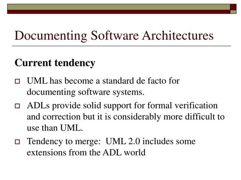 Ppt Documenting Software Architectures Powerpoint Presentation Free