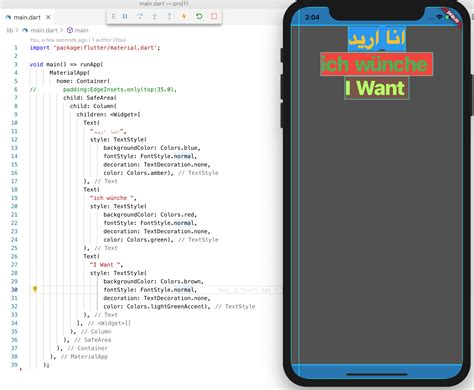 Backgroundcolor In `text` Widgets Not Shown Correctly In Arabic Textsrtl When Rendering A