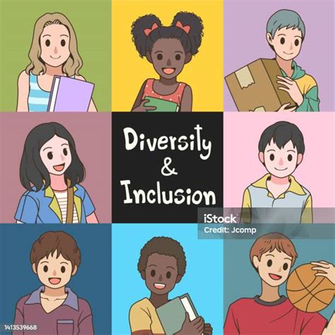 인종 평등과 반 인종 차별주의의 개념 사회적으로 다양한 다문화 및 다인종 사람들 개성 개념에 대한 스톡 벡터 아트 및 기타