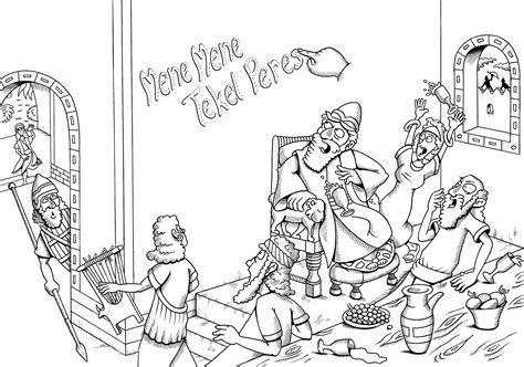 Writing On The Wall Coloring Page
