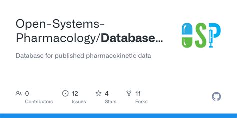 GitHub Open Systems Pharmacology Database For Observed Data Database For Published