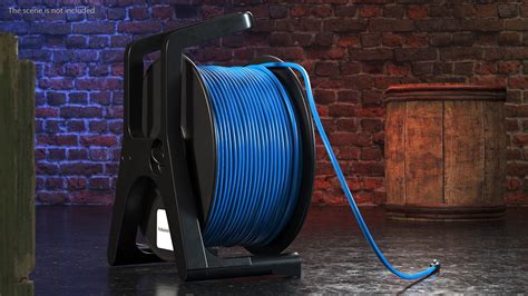 Network Stp Cable With Reel And Rj45 Jack 3d Model 39 3ds Blend C4d Fbx Max Ma Lxo