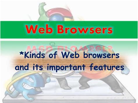 Web Browsers Pptx Browsers Computer Software And Applications