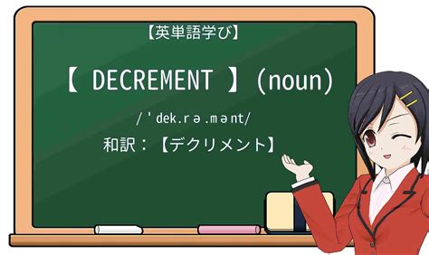 【英単語】decrementを徹底解説！意味、使い方、例文、読み方