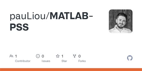 GitHub PauLiou MATLAB PSS GitHub PauLiou MATLAB PSS