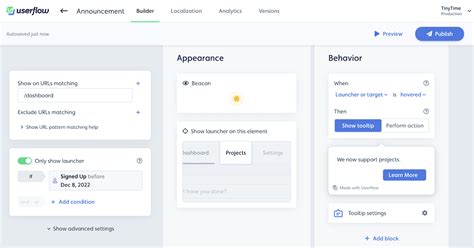 Announcements Userflow Documentation
